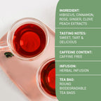peach tea bags for a fruity infusion