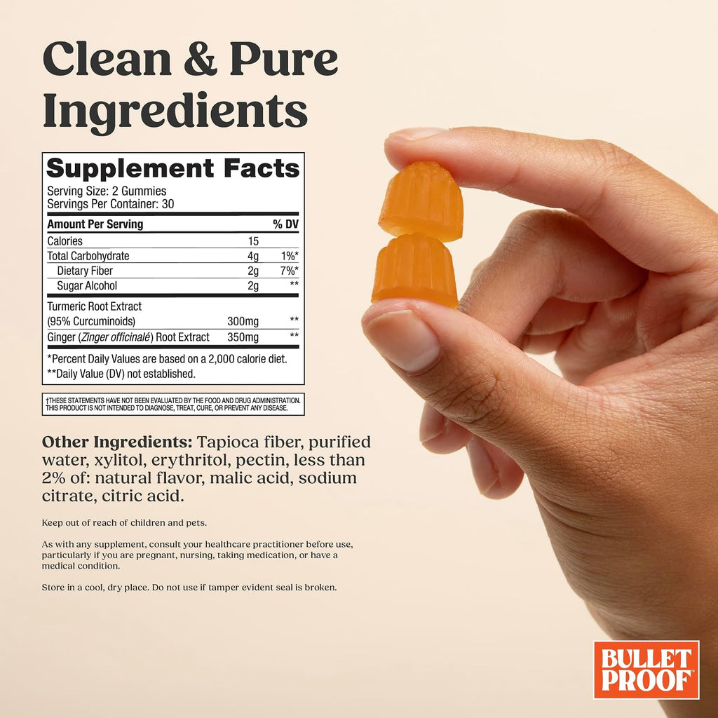 Peach turmeric curcumin gummies for immunity