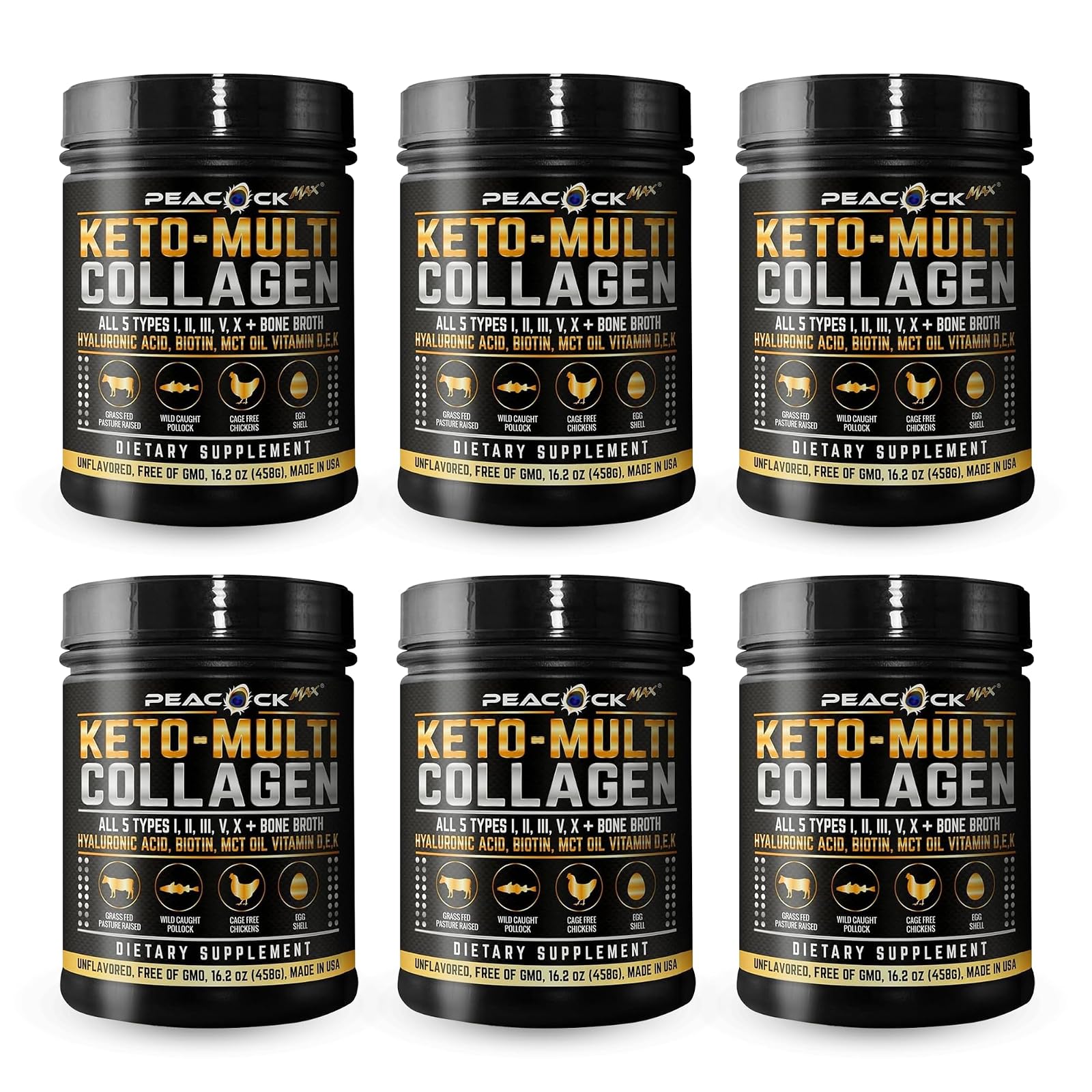 Peacock Max multi collagen protein powder