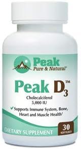 Peak D3 vitamin supplement for immunity