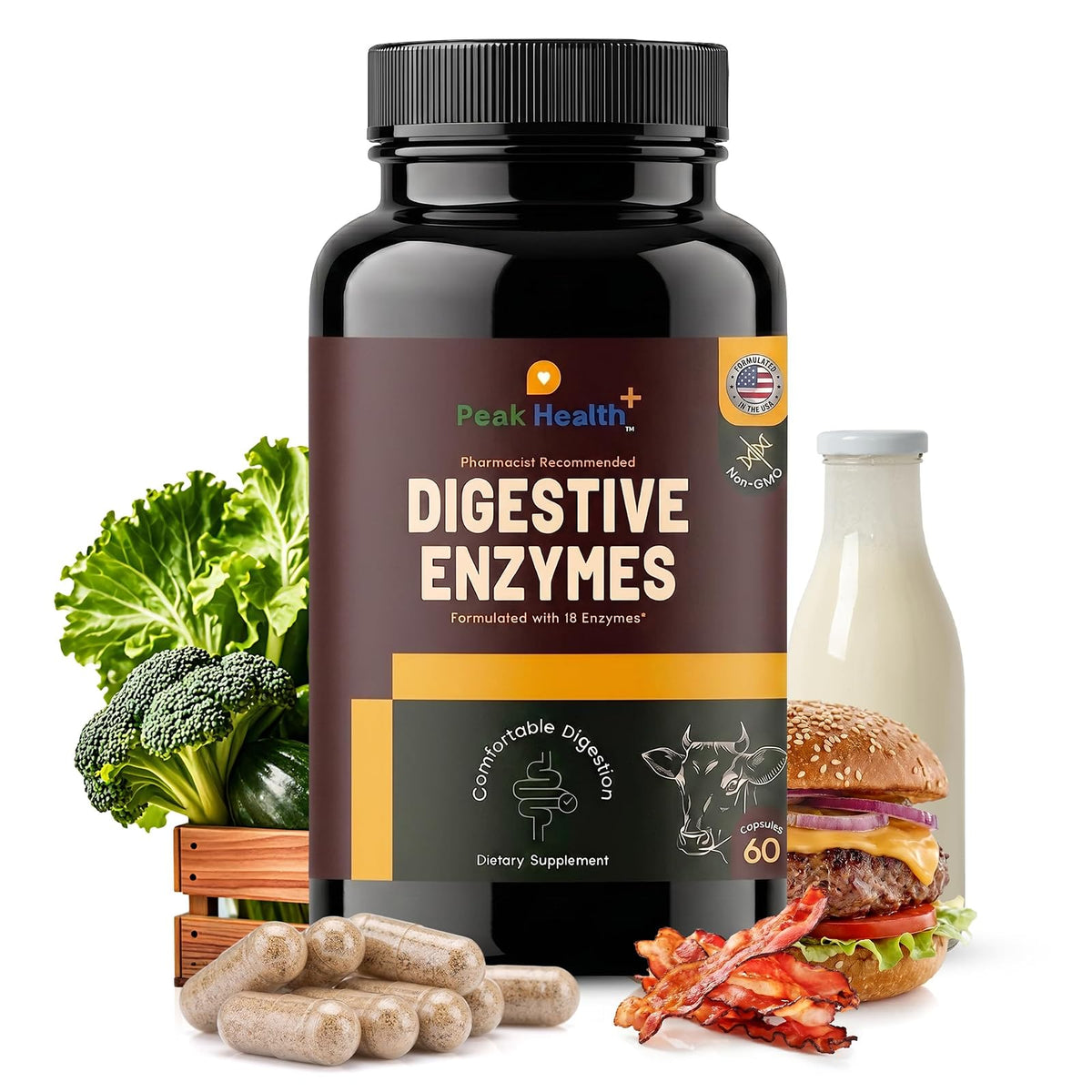 Peak Health digestive enzymes for gut health