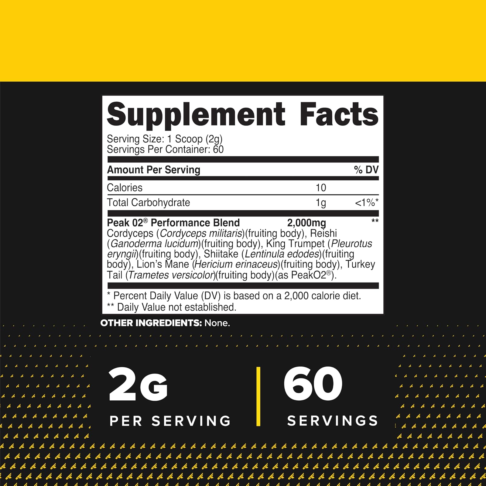 Peak O2 mushroom blends for athletes