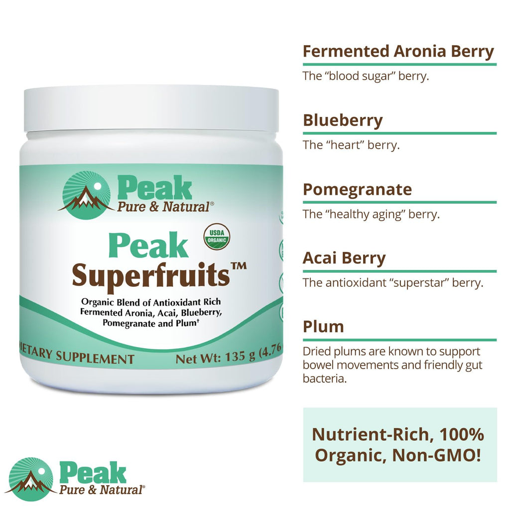 Peak Organic superfood for smoothies