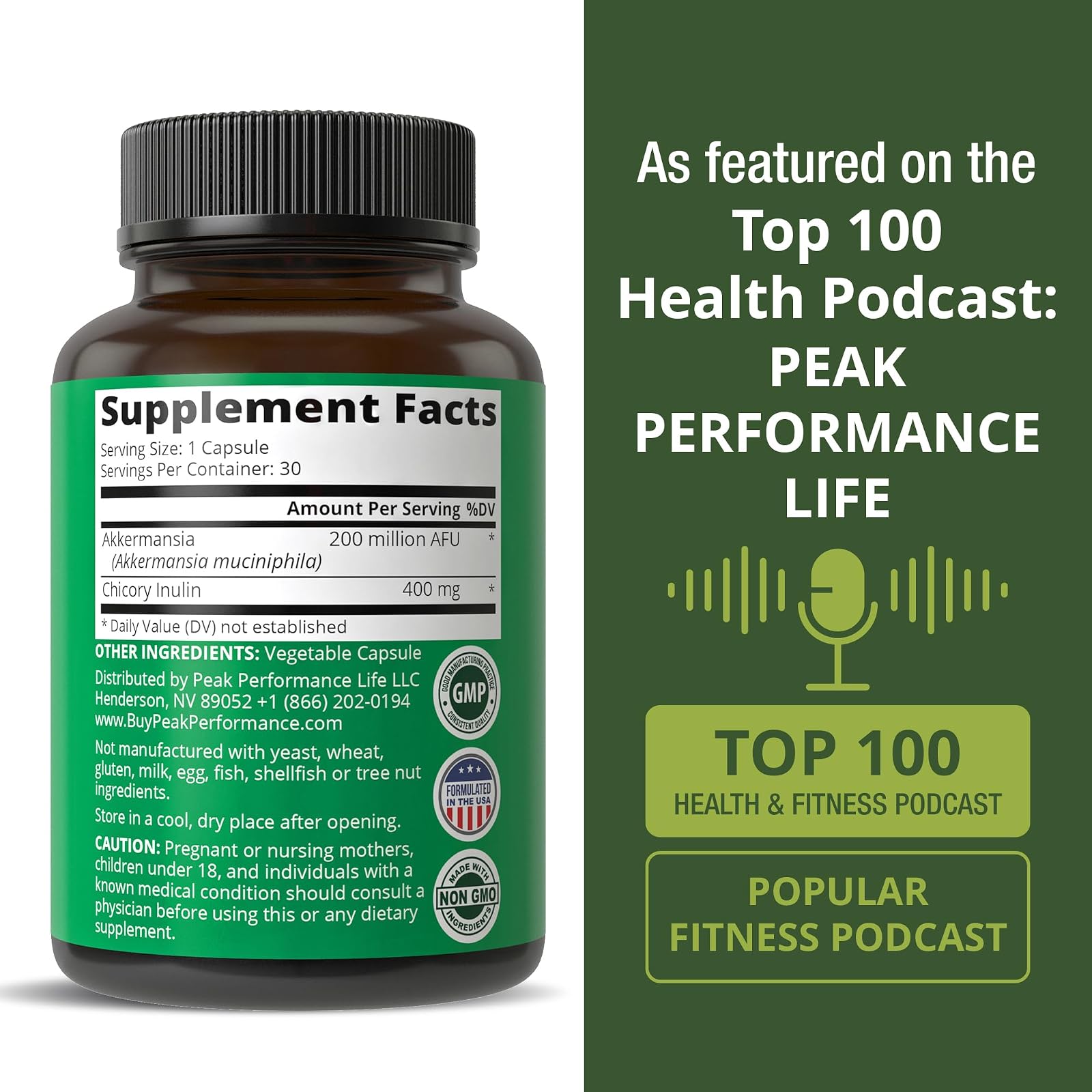 Peak Performance Akkermansia benefits