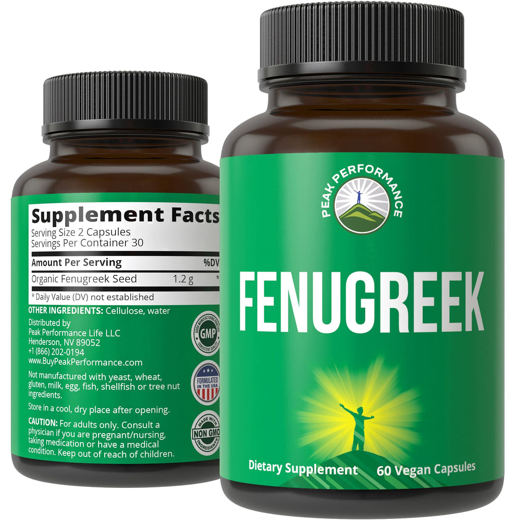 Peak Performance Fenugreek herbal capsules