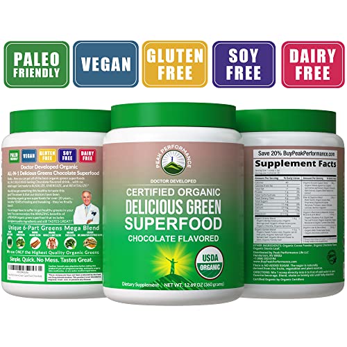 Peak Performance green juice for vitality