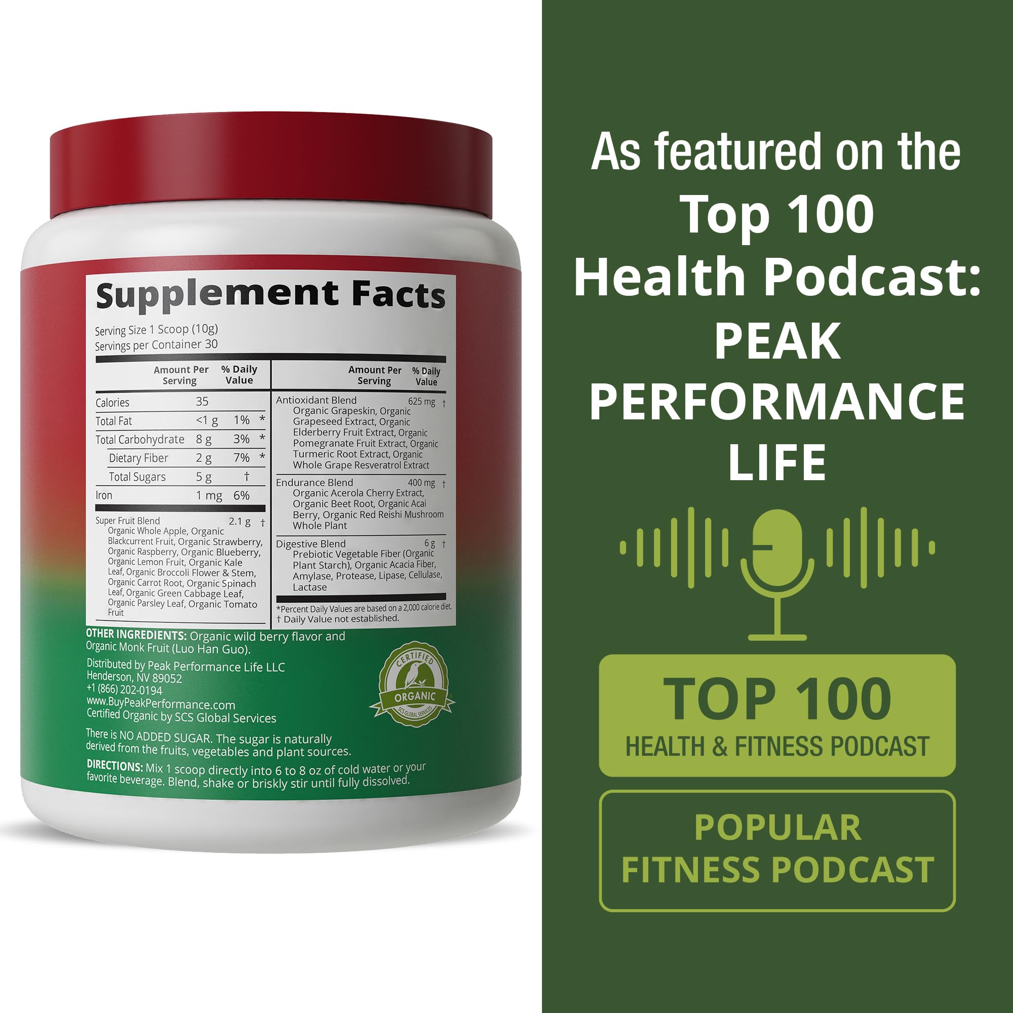 peak performance health supplement