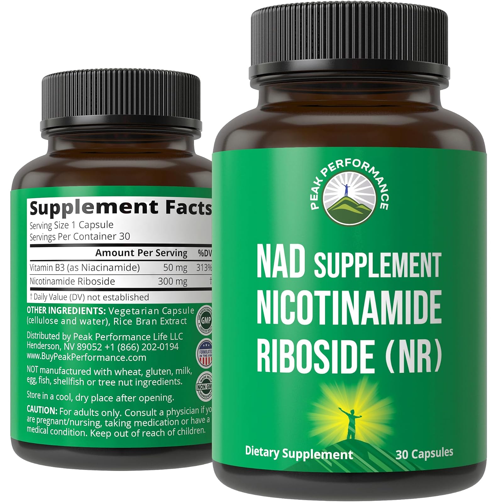 Peak Performance Nicotinamide Riboside capsules