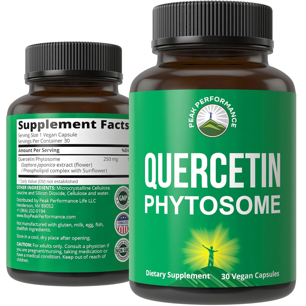 Peak Performance quercetin phytosome capsules