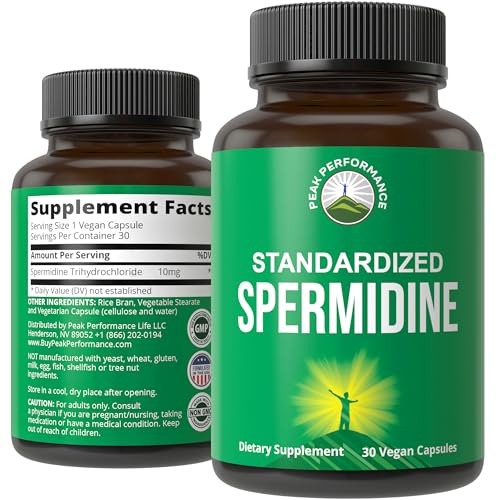 Peak Performance spermidine capsules for vitality