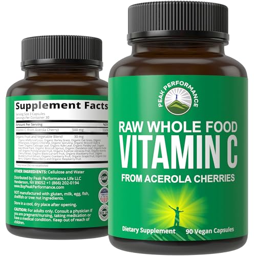 Peak Performance vitamin C capsules