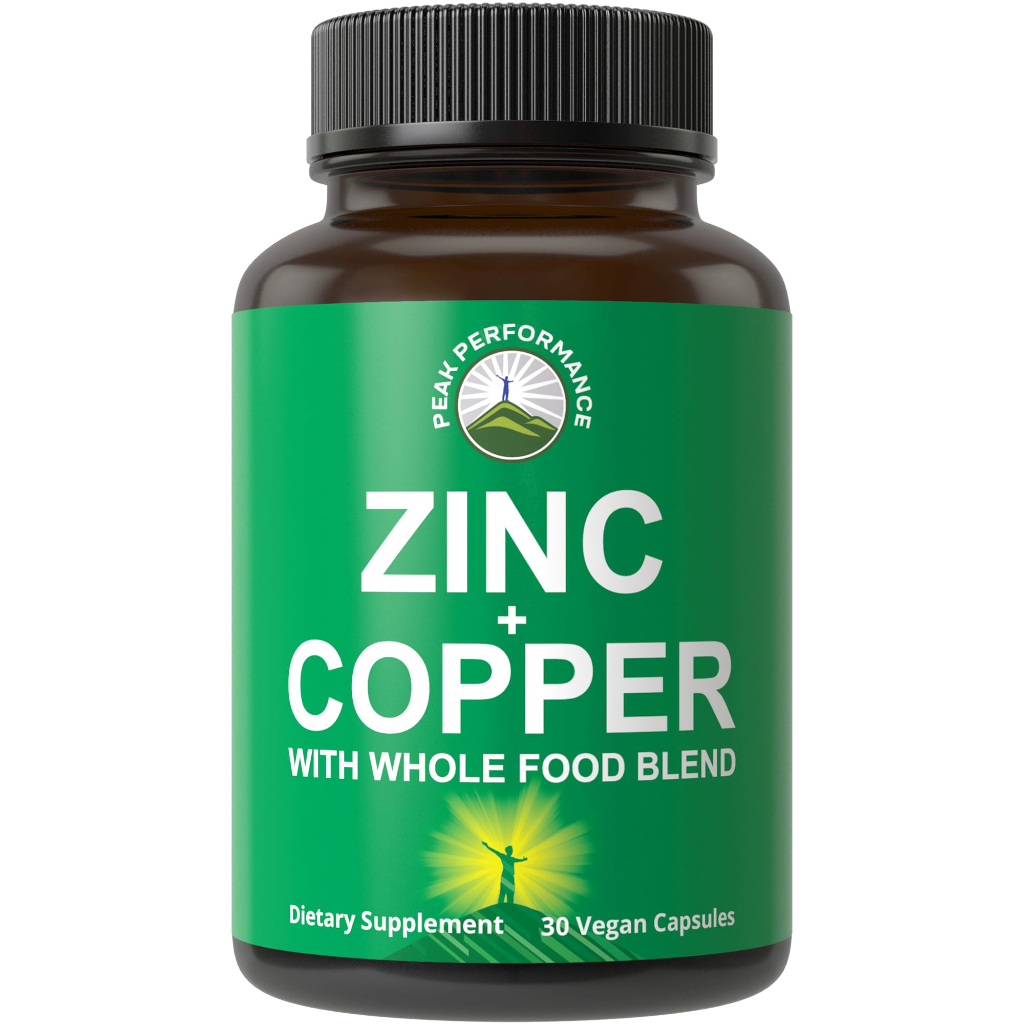 Peak Performance zinc capsules for immunity
