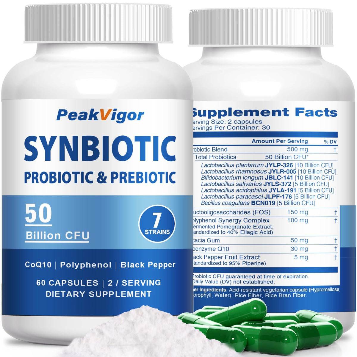 PeakVigor probiotic supplement for gut health
