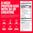 Peanut butter protein bar snack