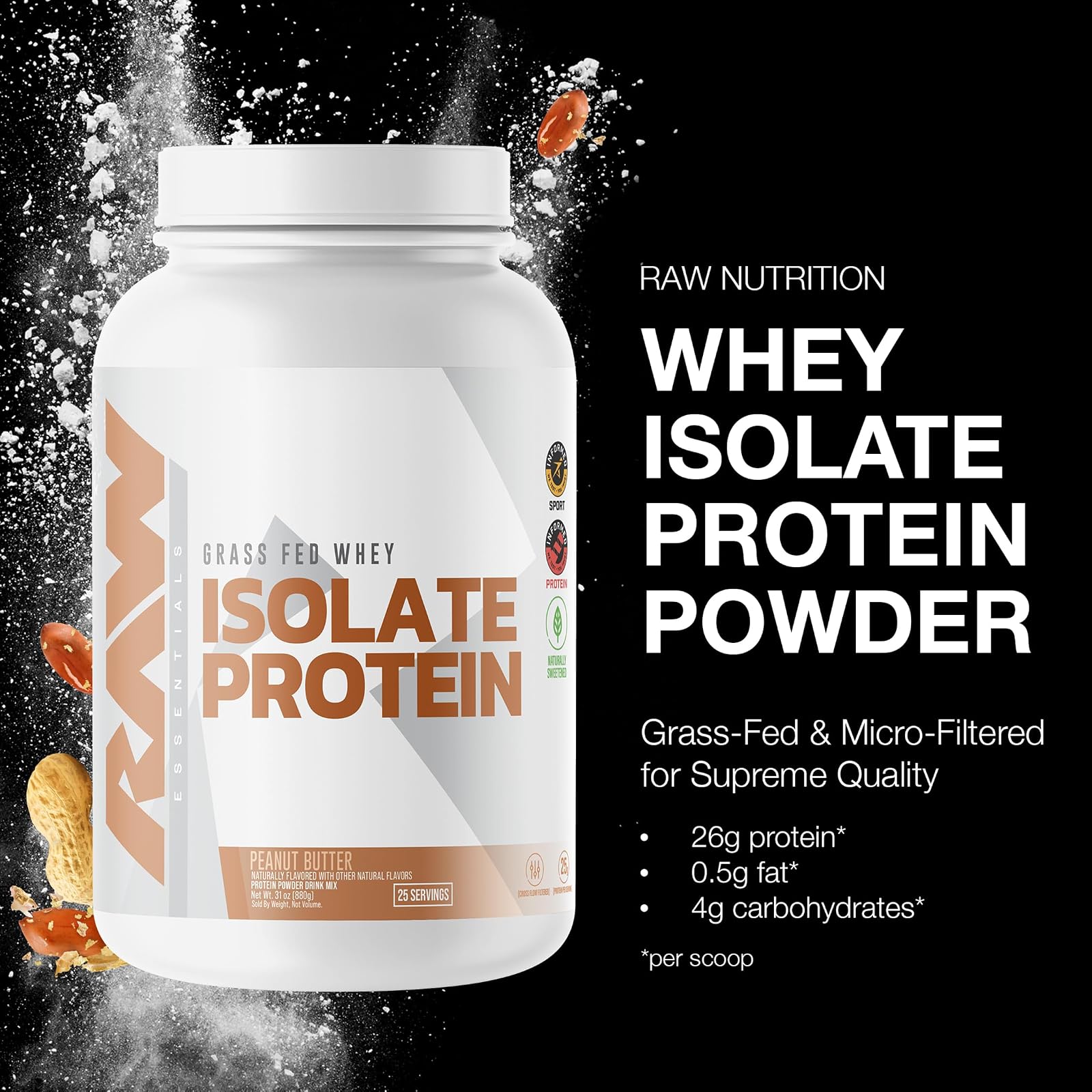 Peanut butter whey protein isolate