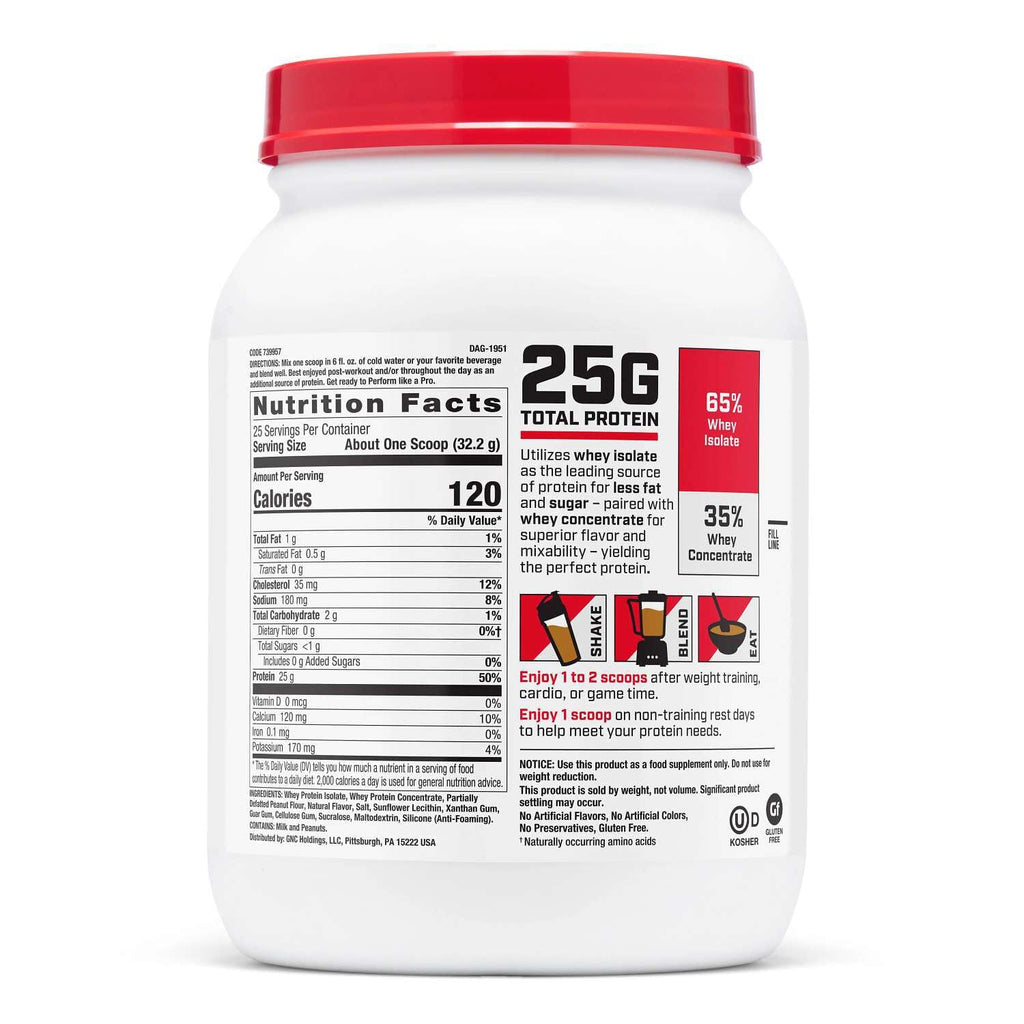 Peanut butter whey protein powder