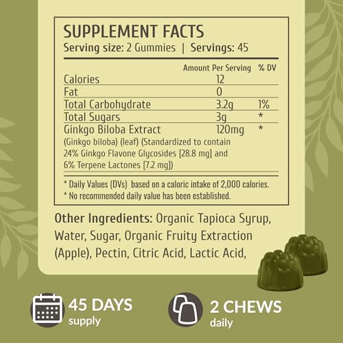 pectin-based ginkgo biloba fruit chews