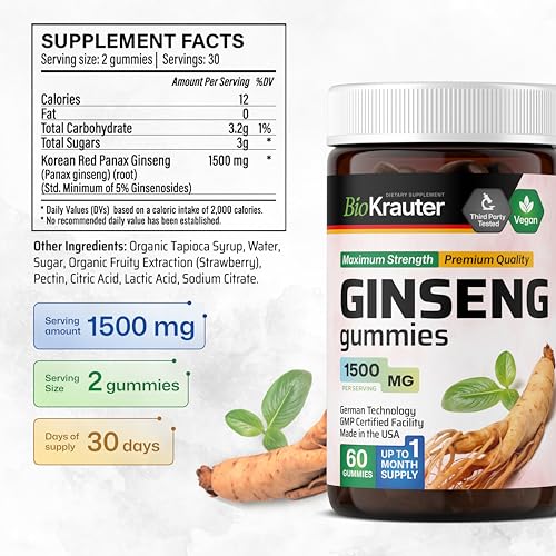 pectin-based ginseng gummies