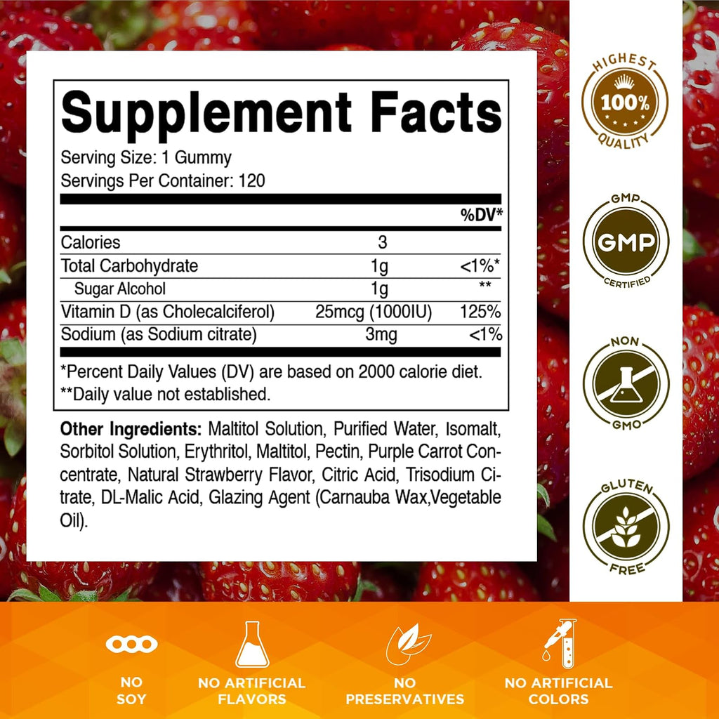Pectin-based Vitamin D3 gummies