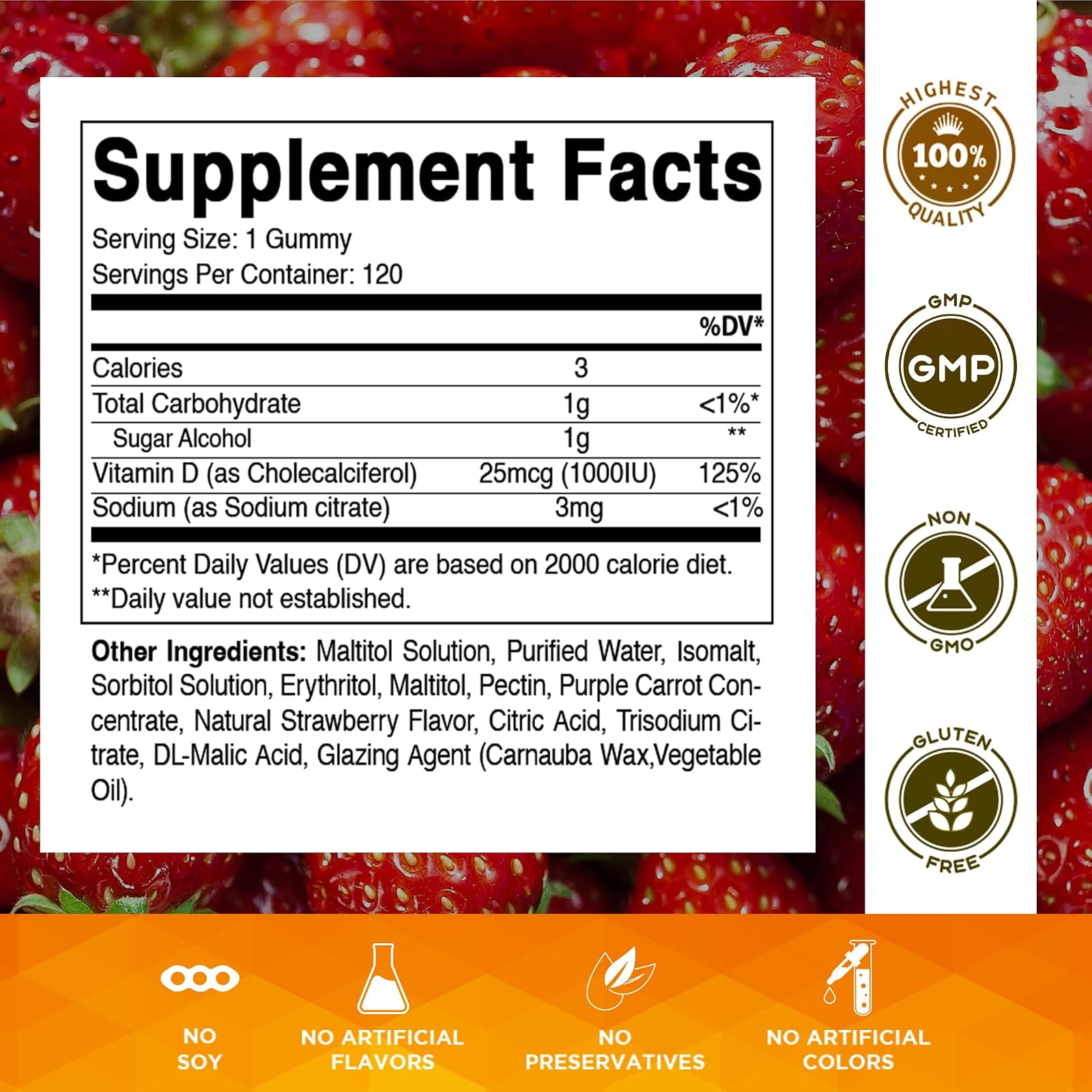 Pectin-based Vitamin D3 gummies