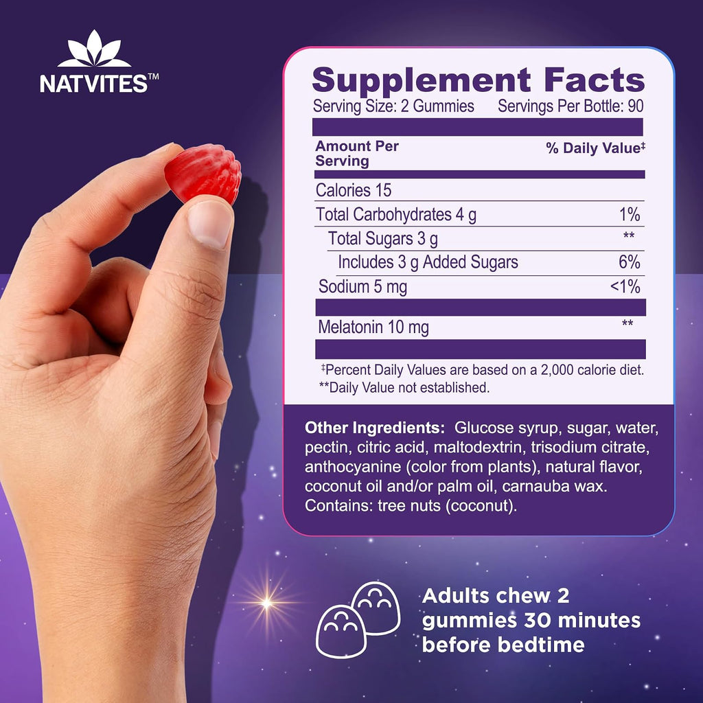 pectin melatonin gummies 180 count