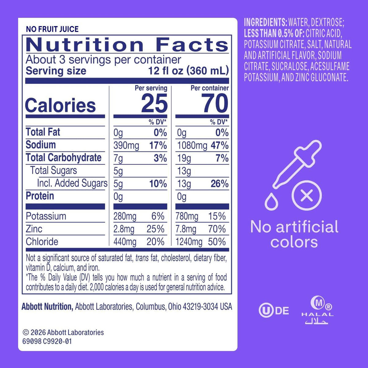 Pedialyte drink for electrolyte balance