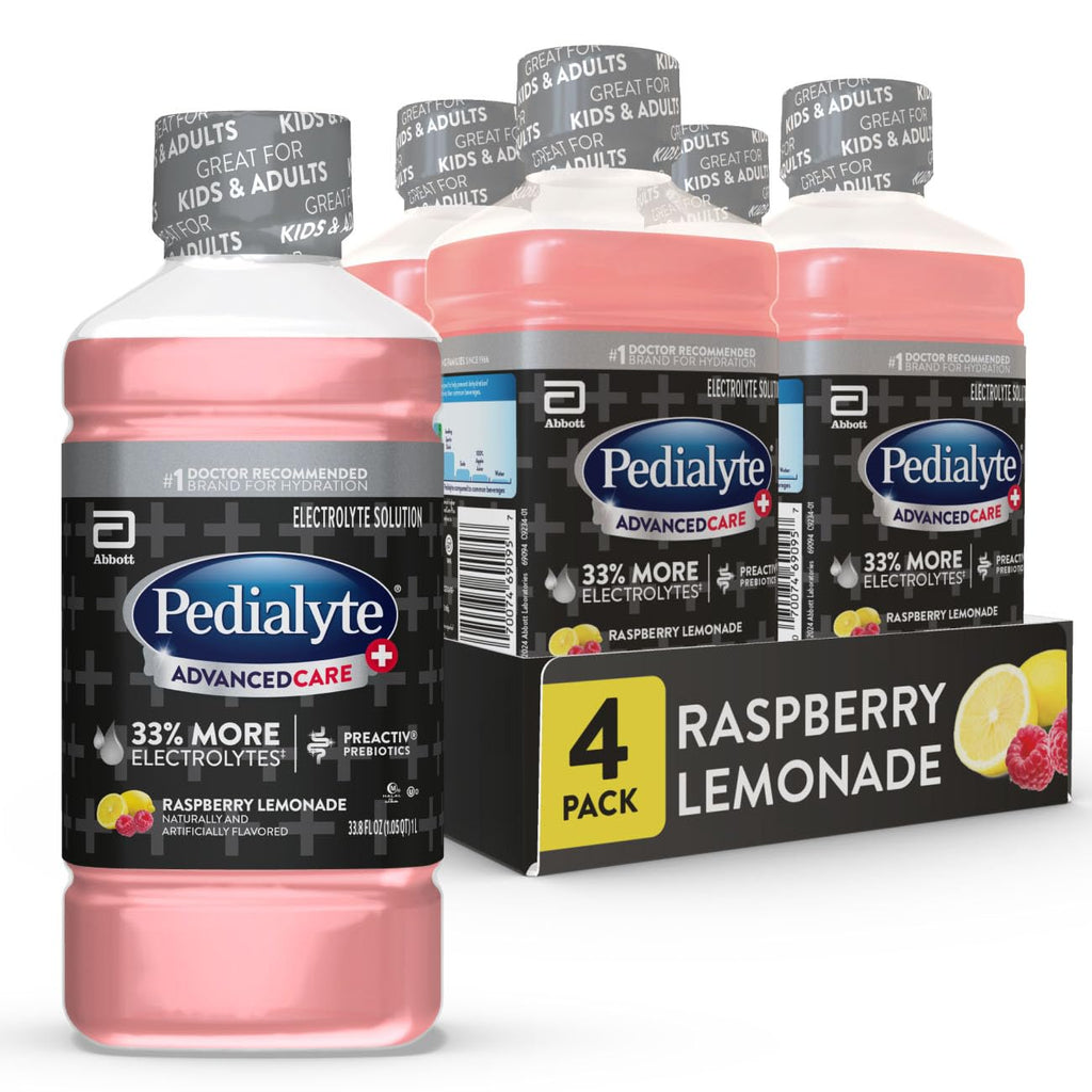Pedialyte electrolyte drink for hydration