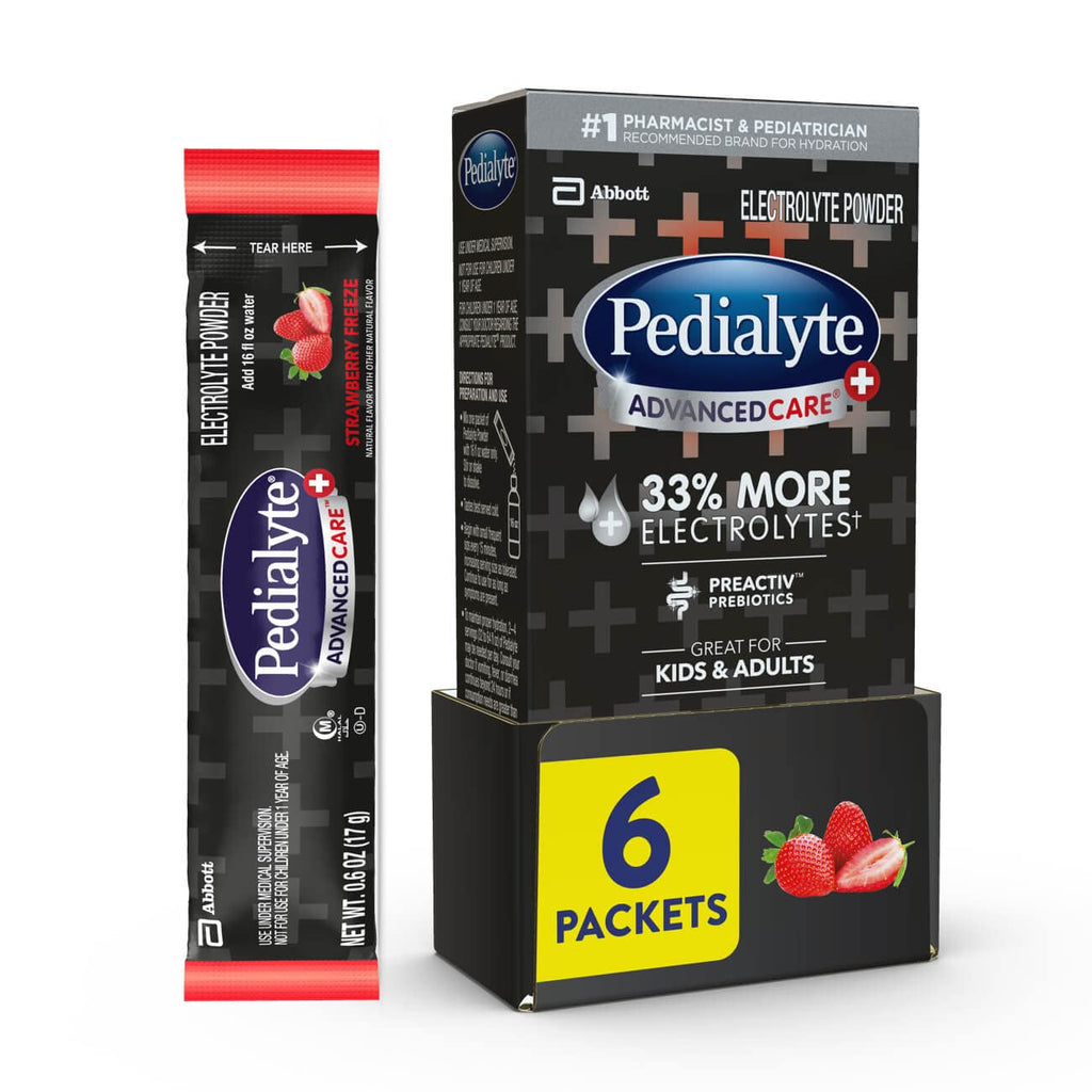 Pedialyte electrolyte powder for hydration