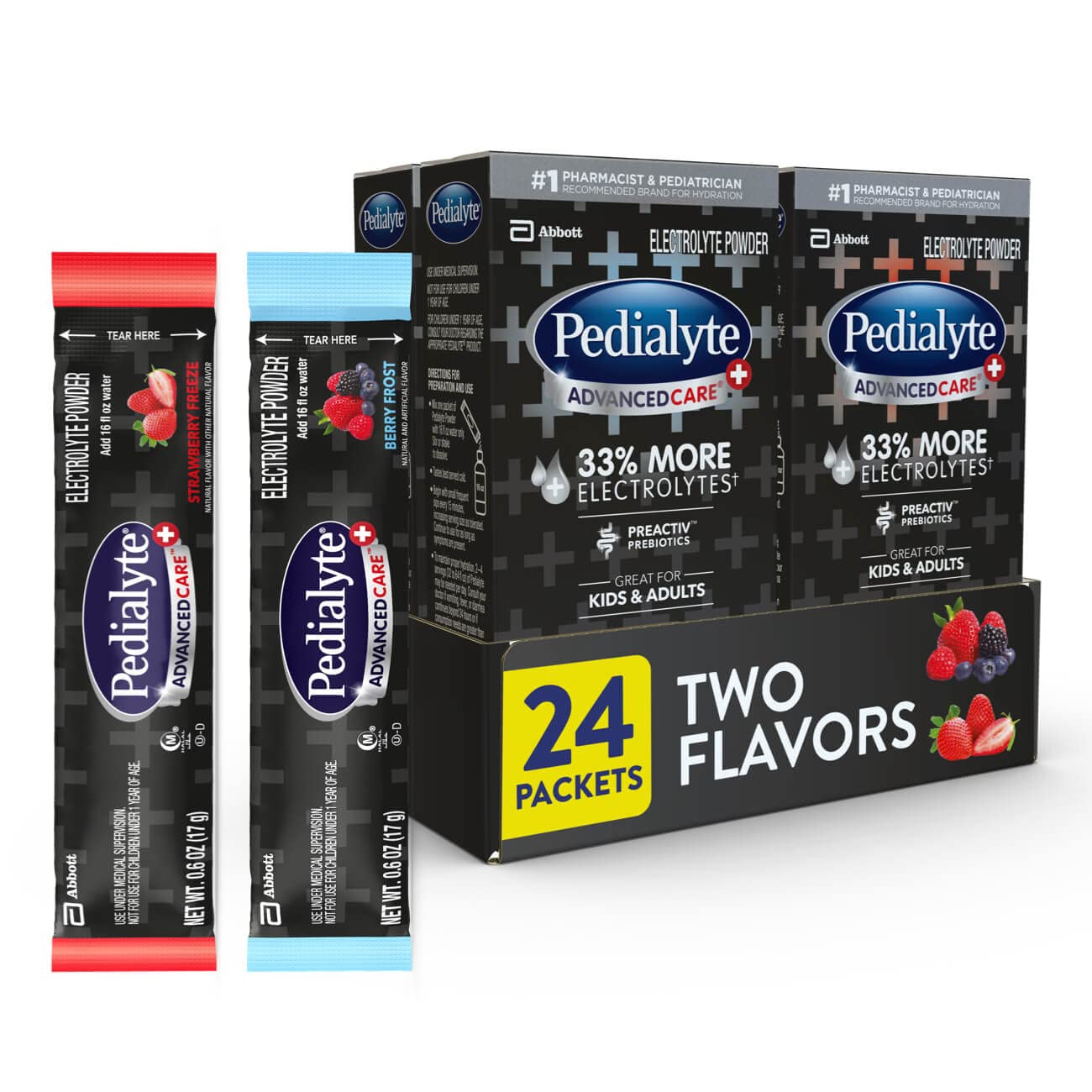 Pedialyte electrolyte powder for hydration