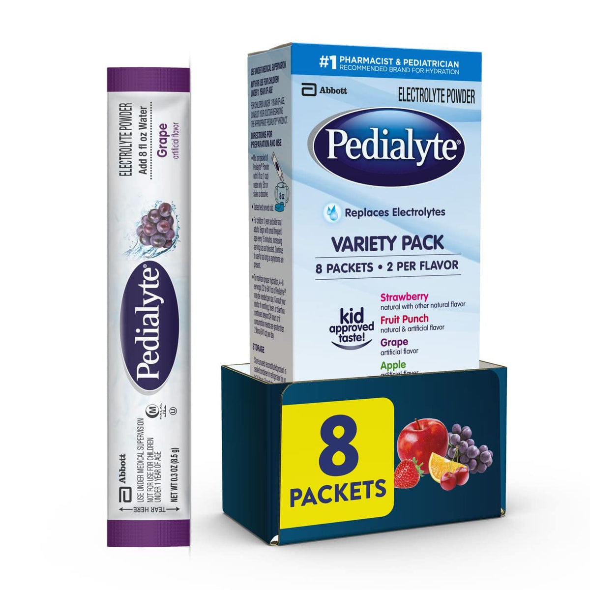 Pedialyte electrolyte powder for hydration