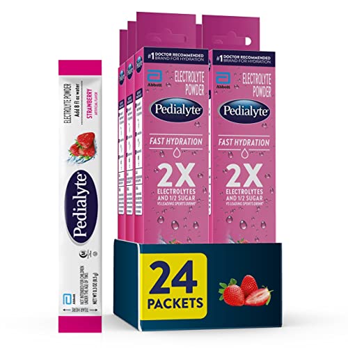 Pedialyte electrolyte powder strawberry flavor