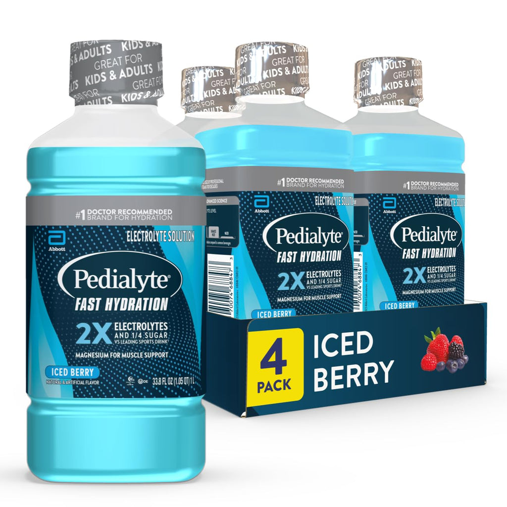 Pedialyte iced berry electrolyte solution