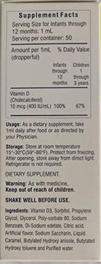 Pediatric D-Vite vitamin D benefits