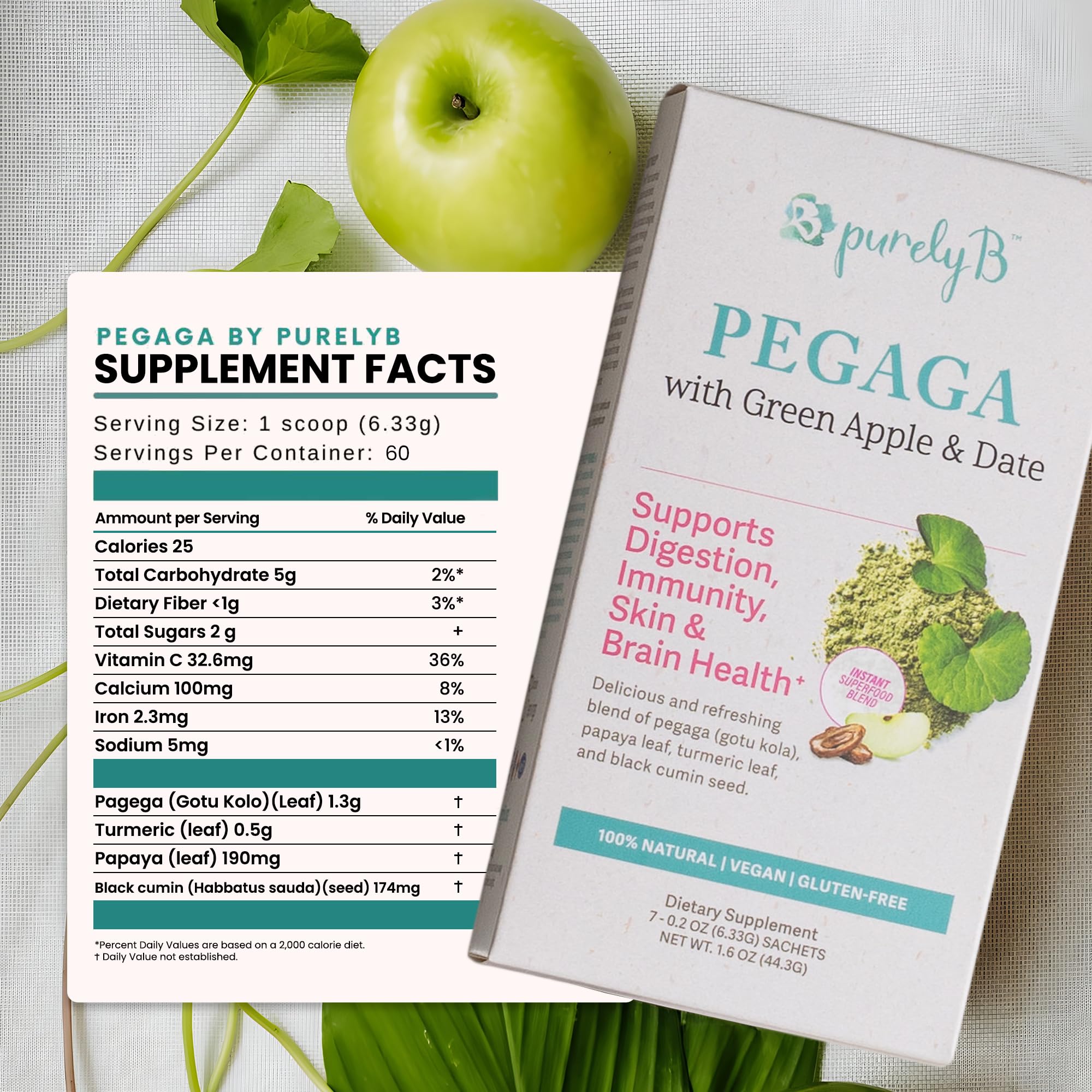 Pegaga for enhanced skin glow