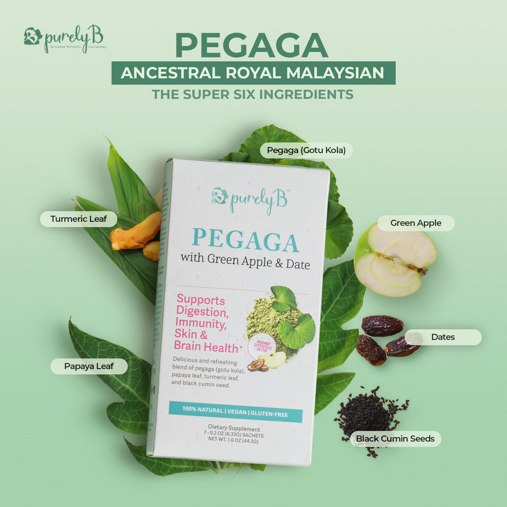 Pegaga sachets for mental clarity
