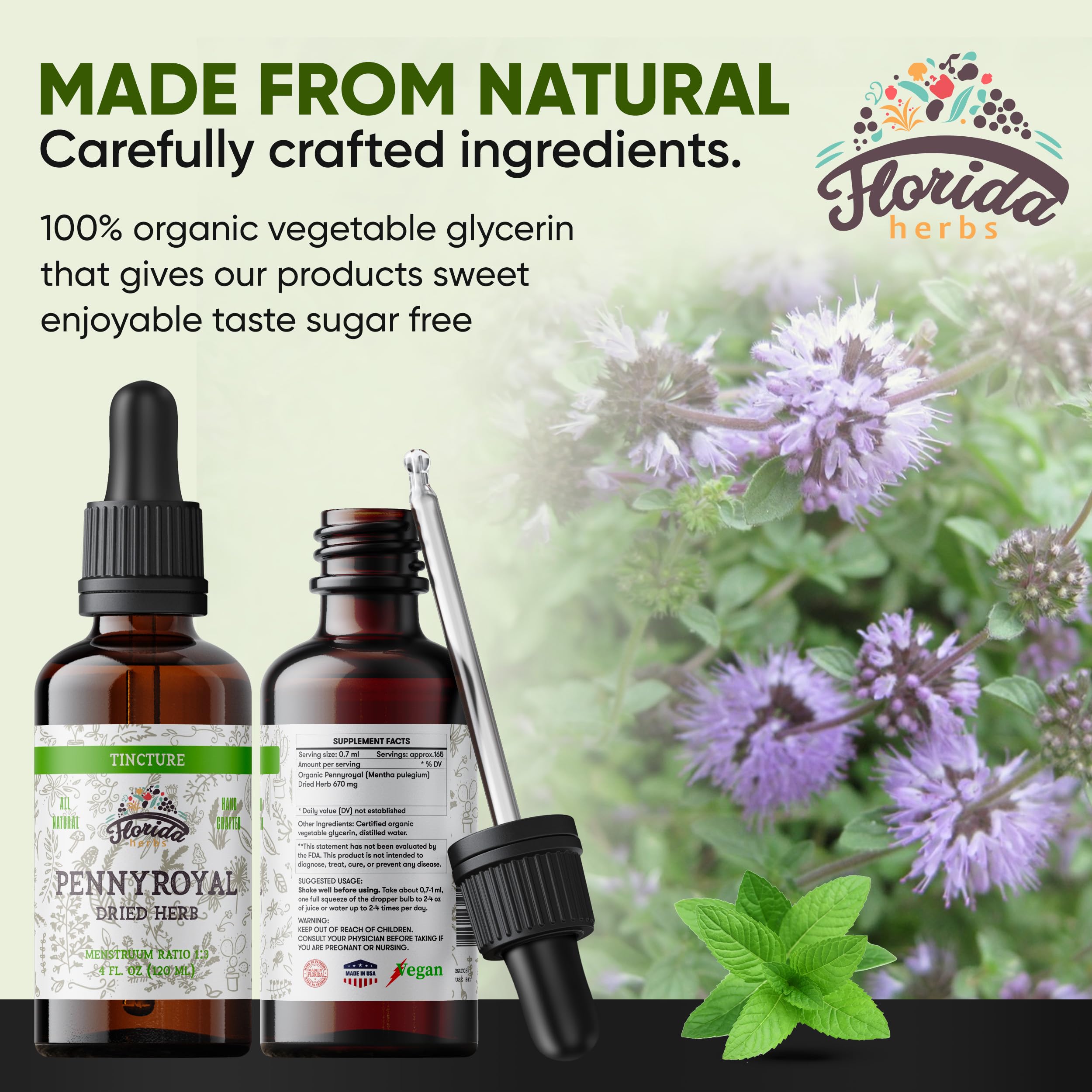 Pennyroyal tincture for natural remedies