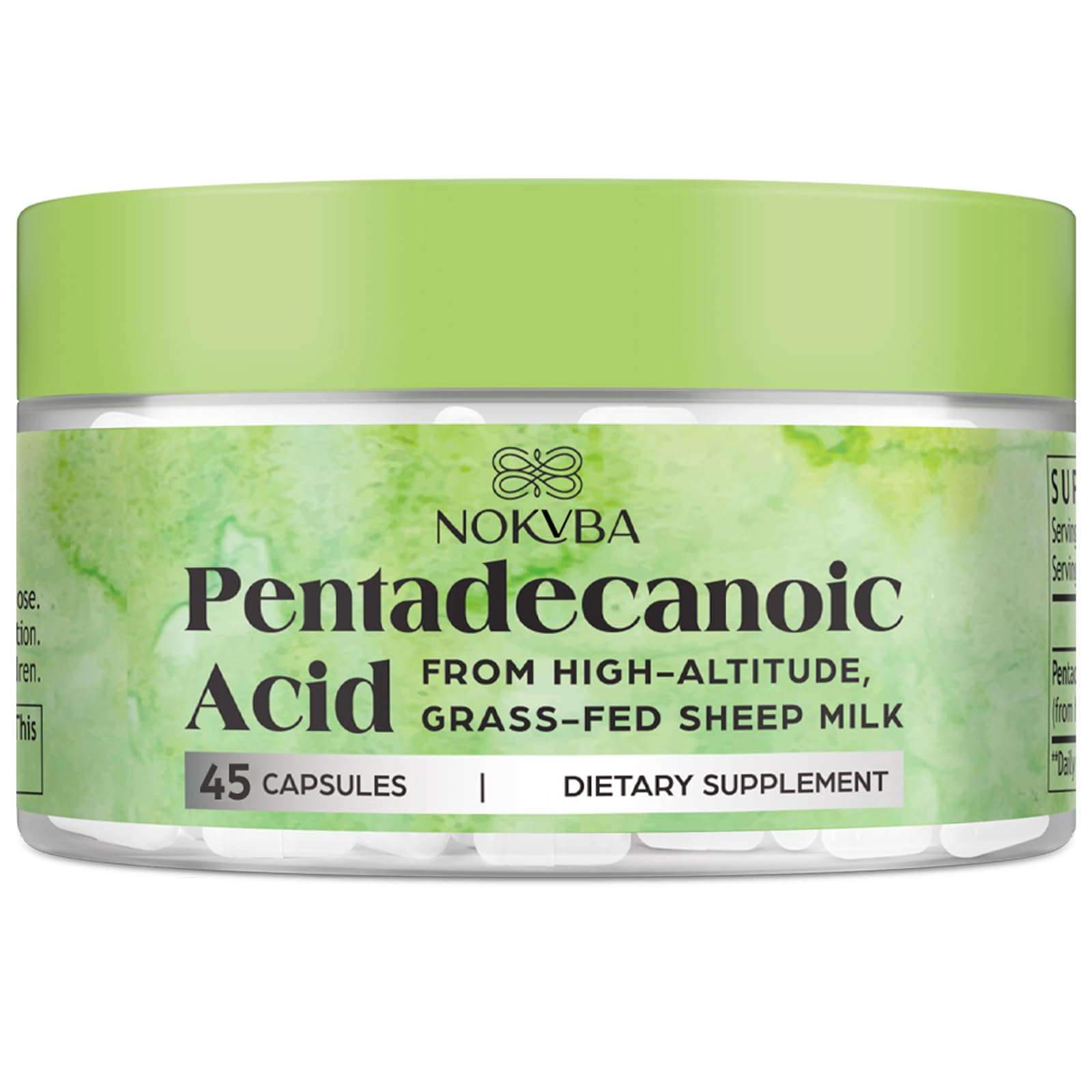 Pentadecanoic acid fish oil capsules