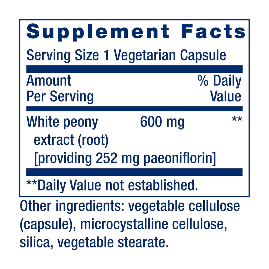 Peony capsules for immune boost