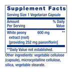 Peony capsules for immune boost