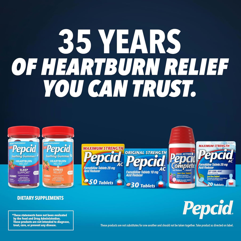 Pepcid soothing gummies for quick relief
