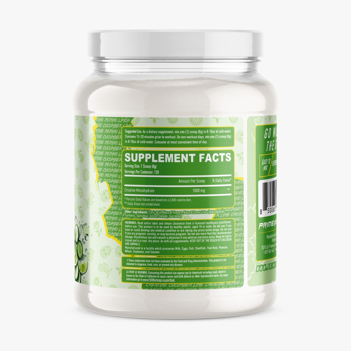 Pepino Limon creatine monohydrate for energy