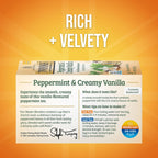 Peppermint and creamy vanilla infusion