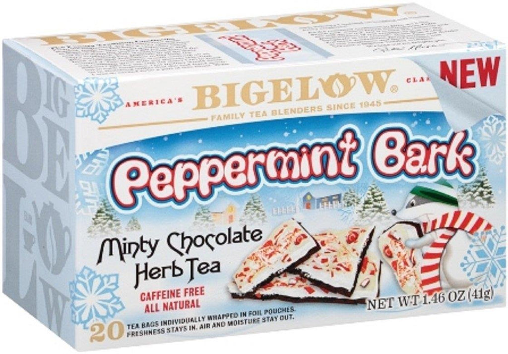 Peppermint bark herbal tea bags