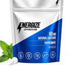 Peppermint caffeine gum for energy
