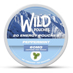 Peppermint caffeine pouches for energy