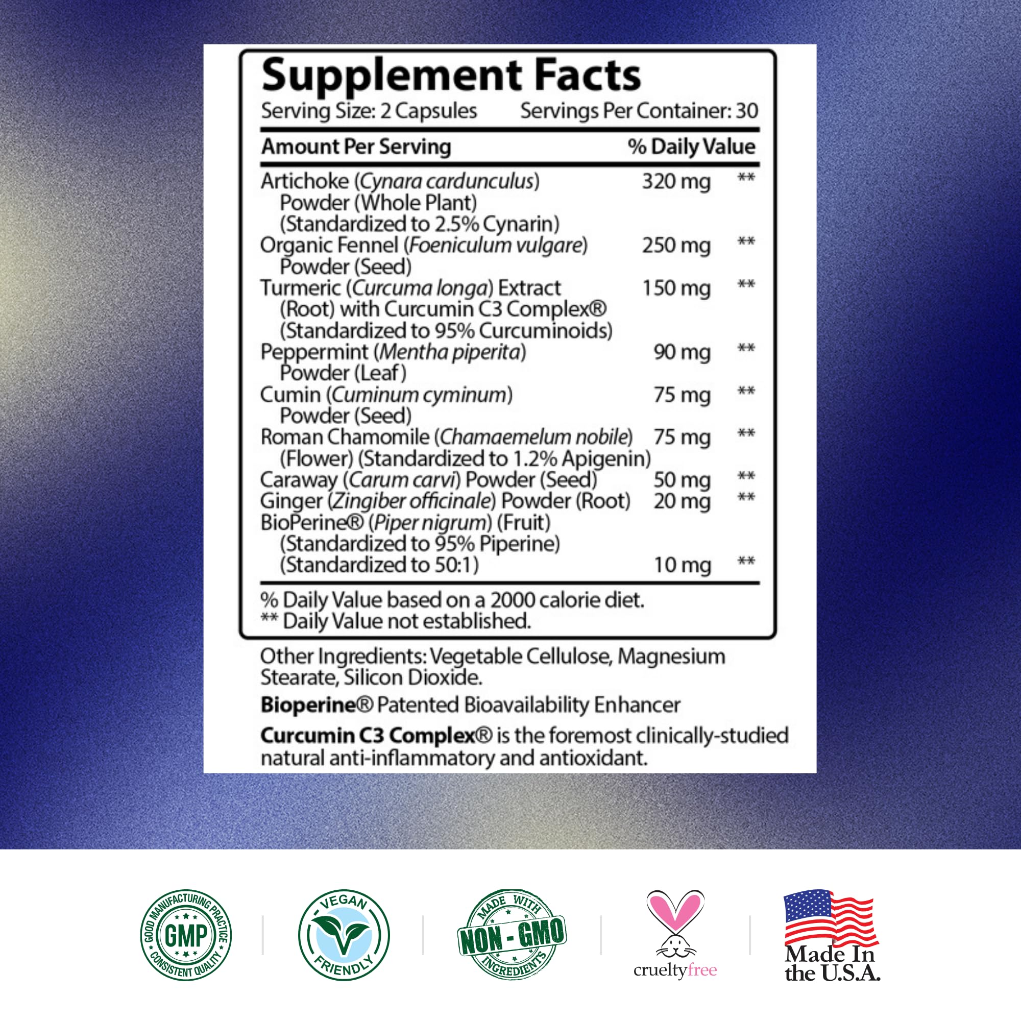 peppermint capsules for stomach comfort