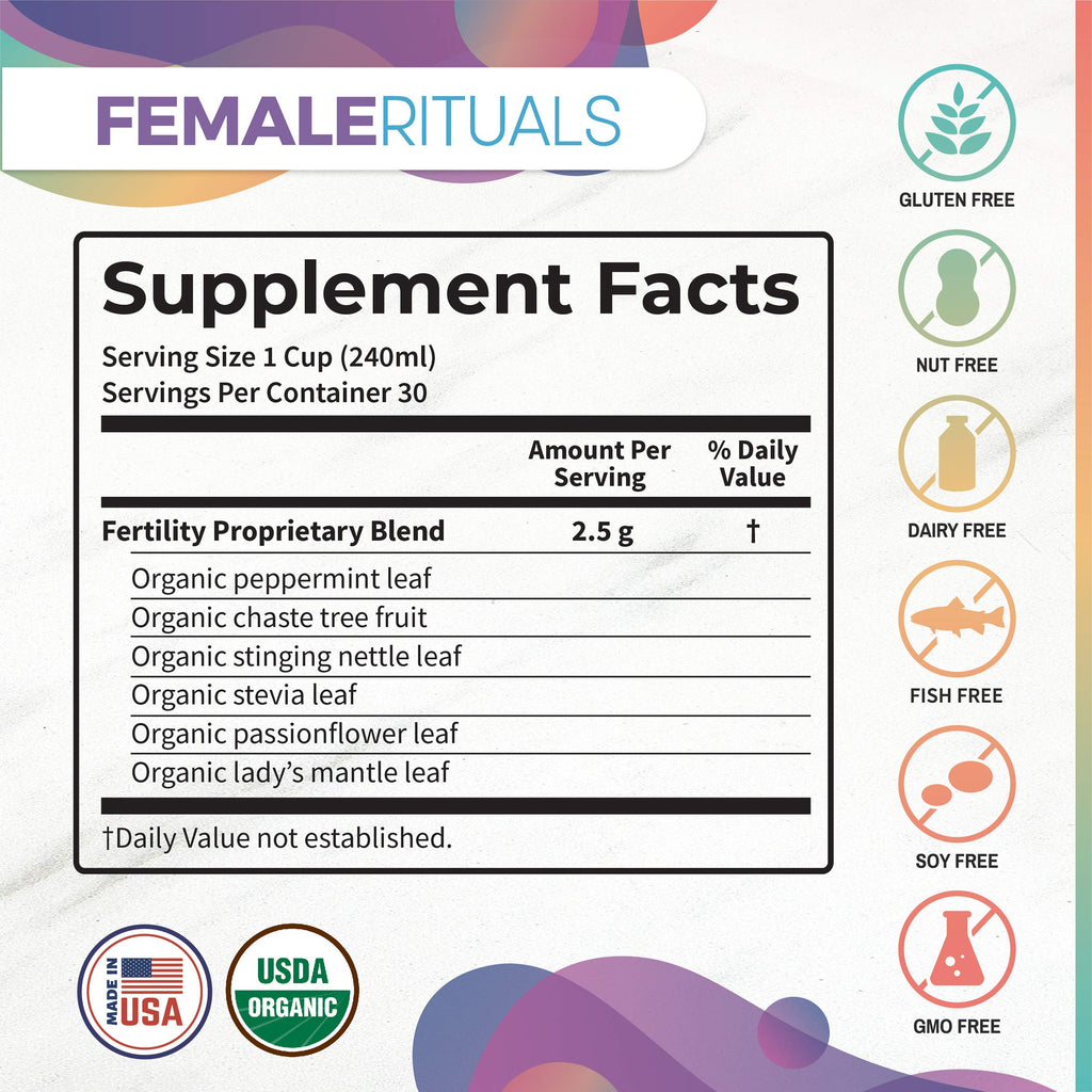 peppermint fertility tea sachets