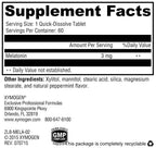 peppermint flavour melatonin supplement