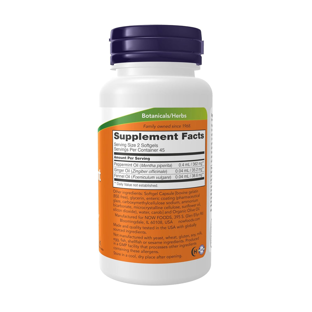 peppermint gels with ginger benefits
