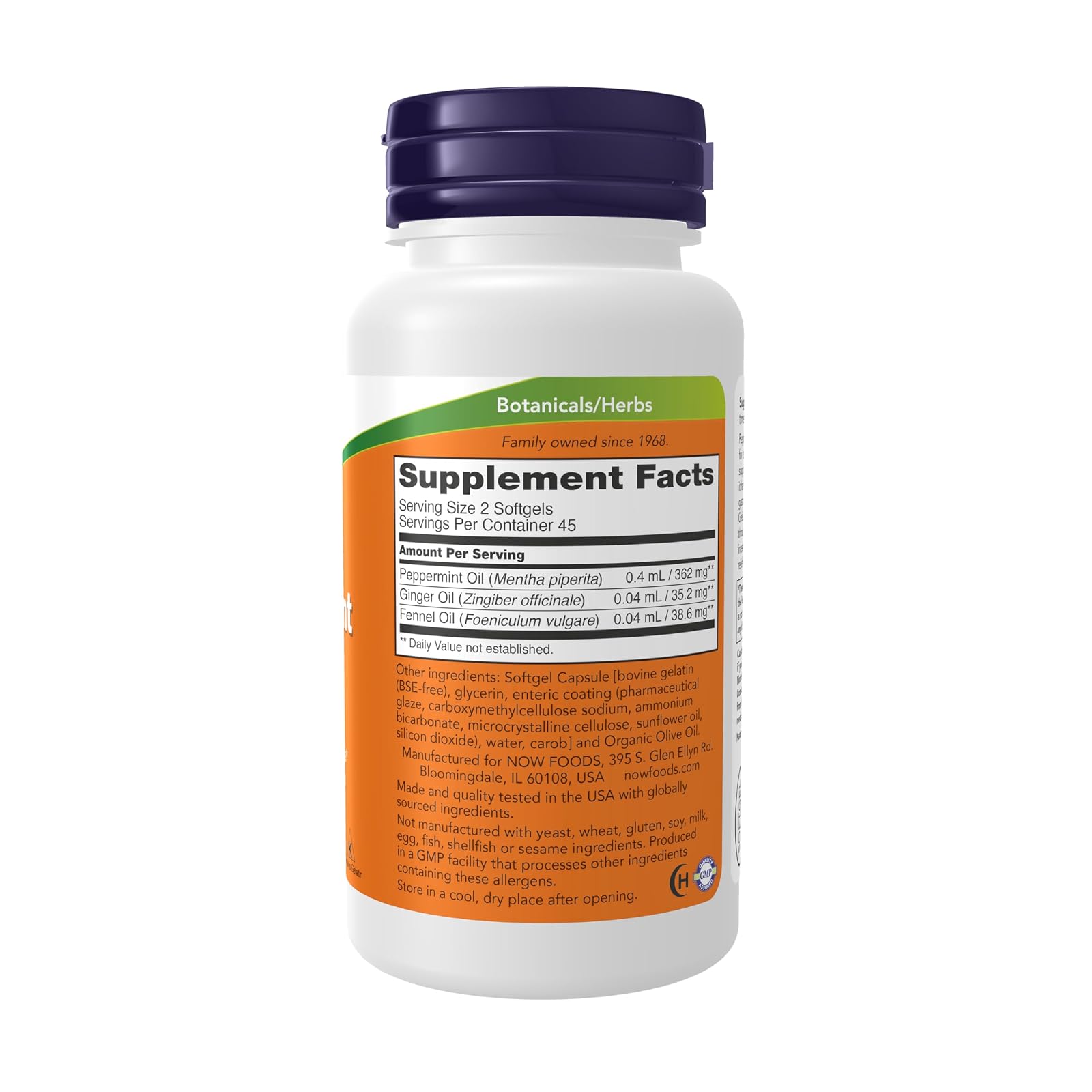 peppermint gels with ginger benefits